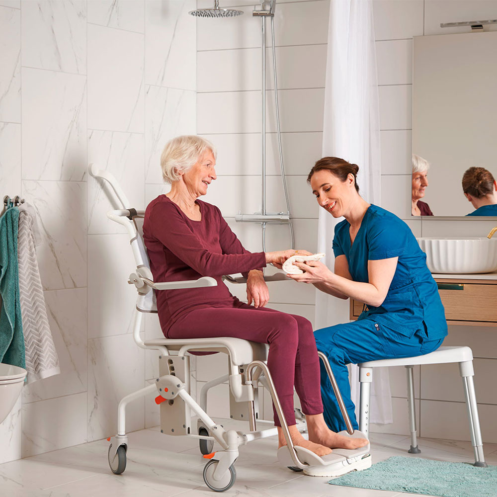 Etac Swift Mobil-2 Shower Commode Chair – Adjustable, Comfortable & Hygienic